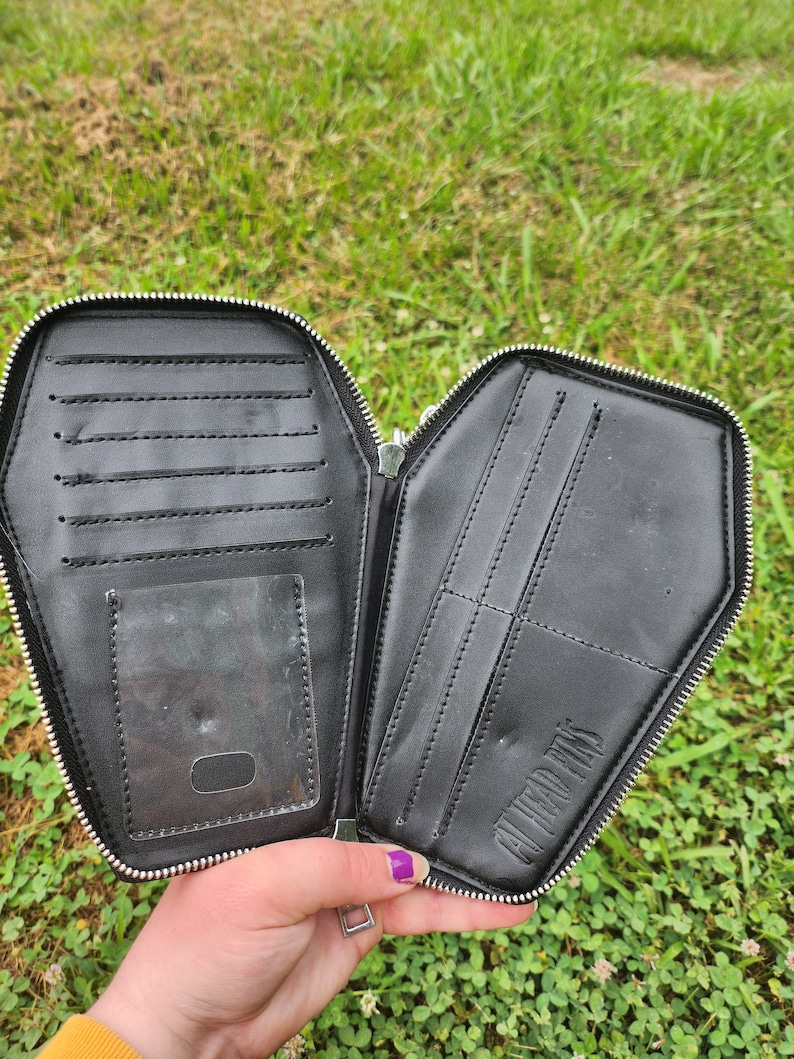 Holographic Drippy Gothic Slime Coffin Shoulder Wrist Clutch Wallet ...