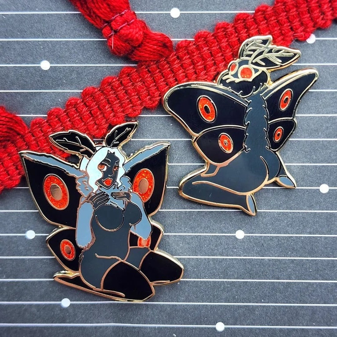Moth Man Moth Mommy and Moth Daddy Mothman Enamel Pins Enamel Pin - Etsy
