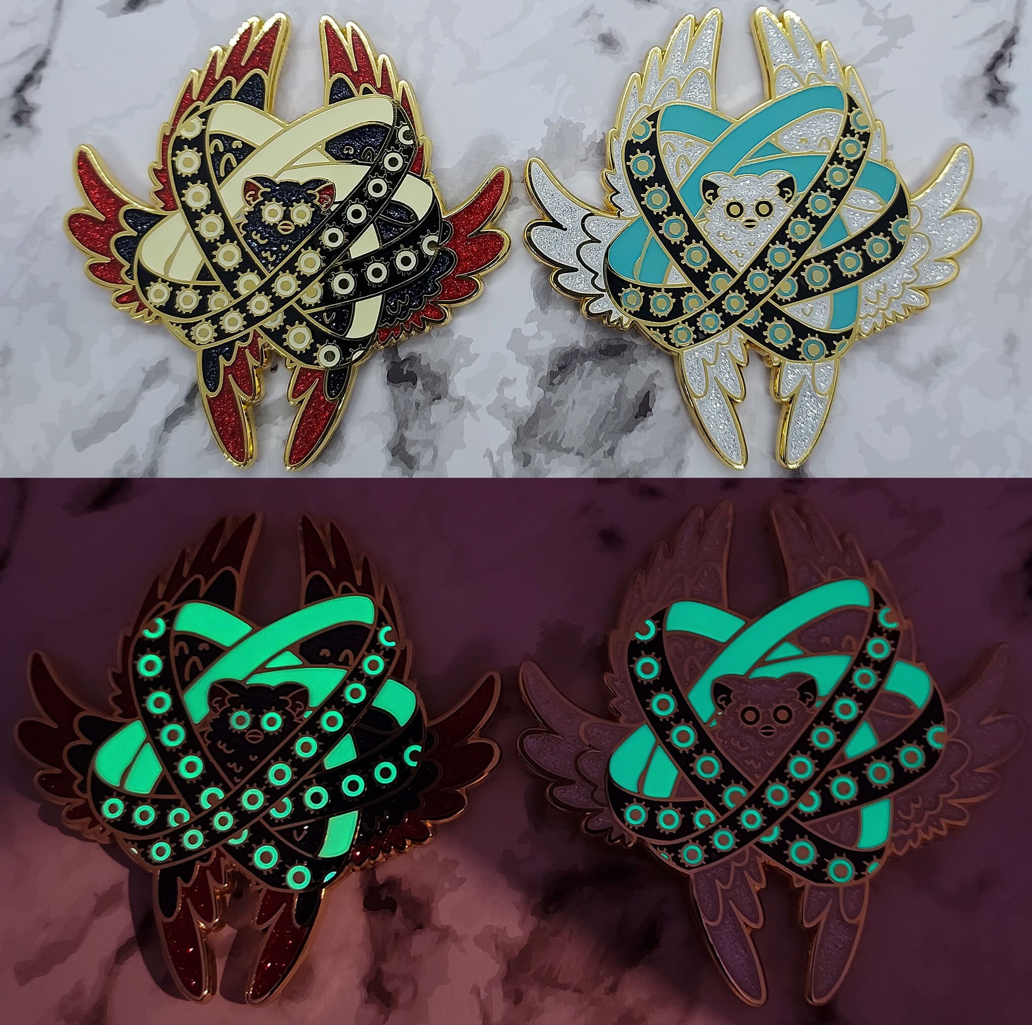 Biblical Furby Ophanim Thrones Inspired Angel Glow Glitter - Etsy