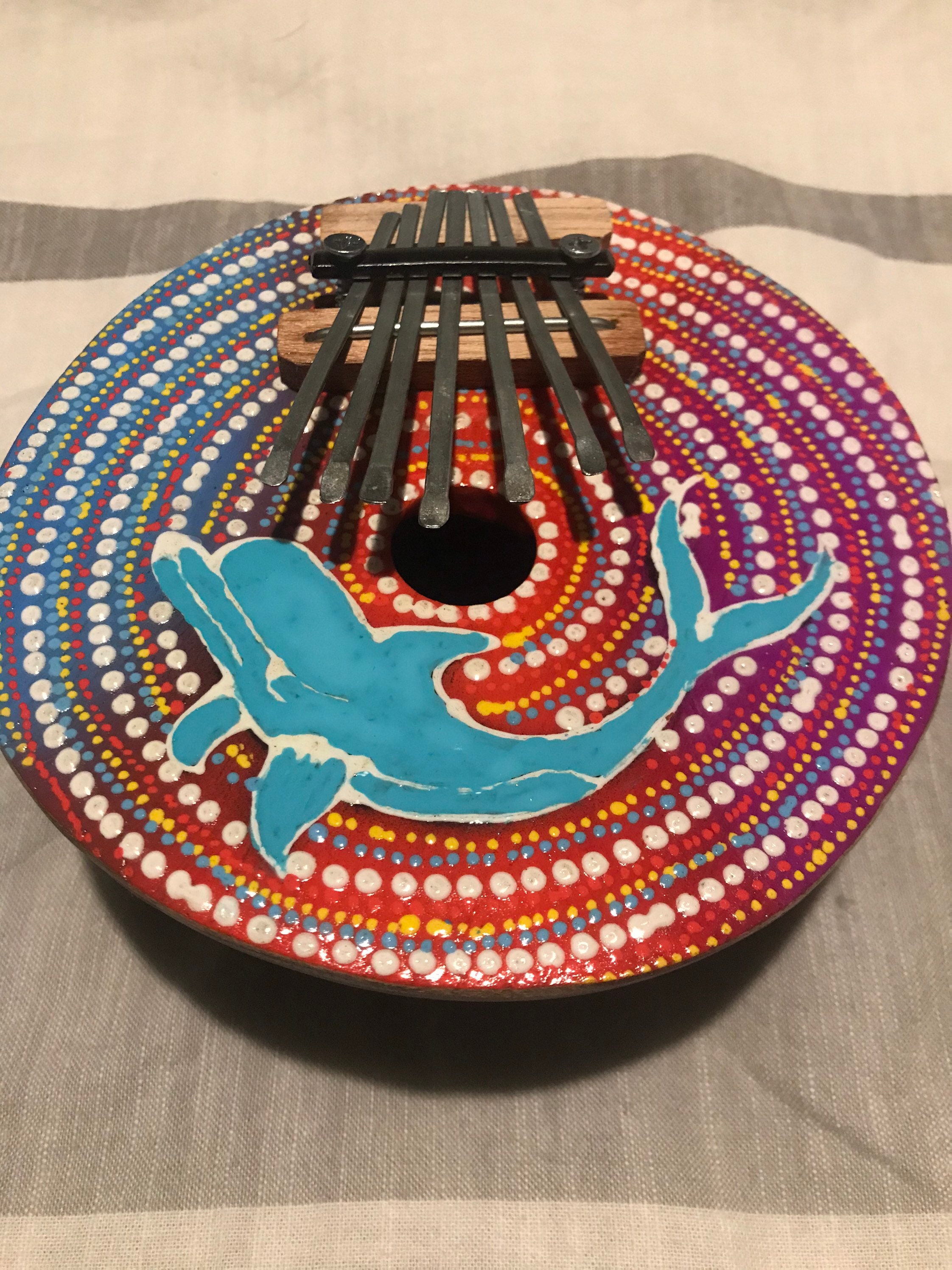 Customized Coconut Kalimba Deep Sea | Etsy