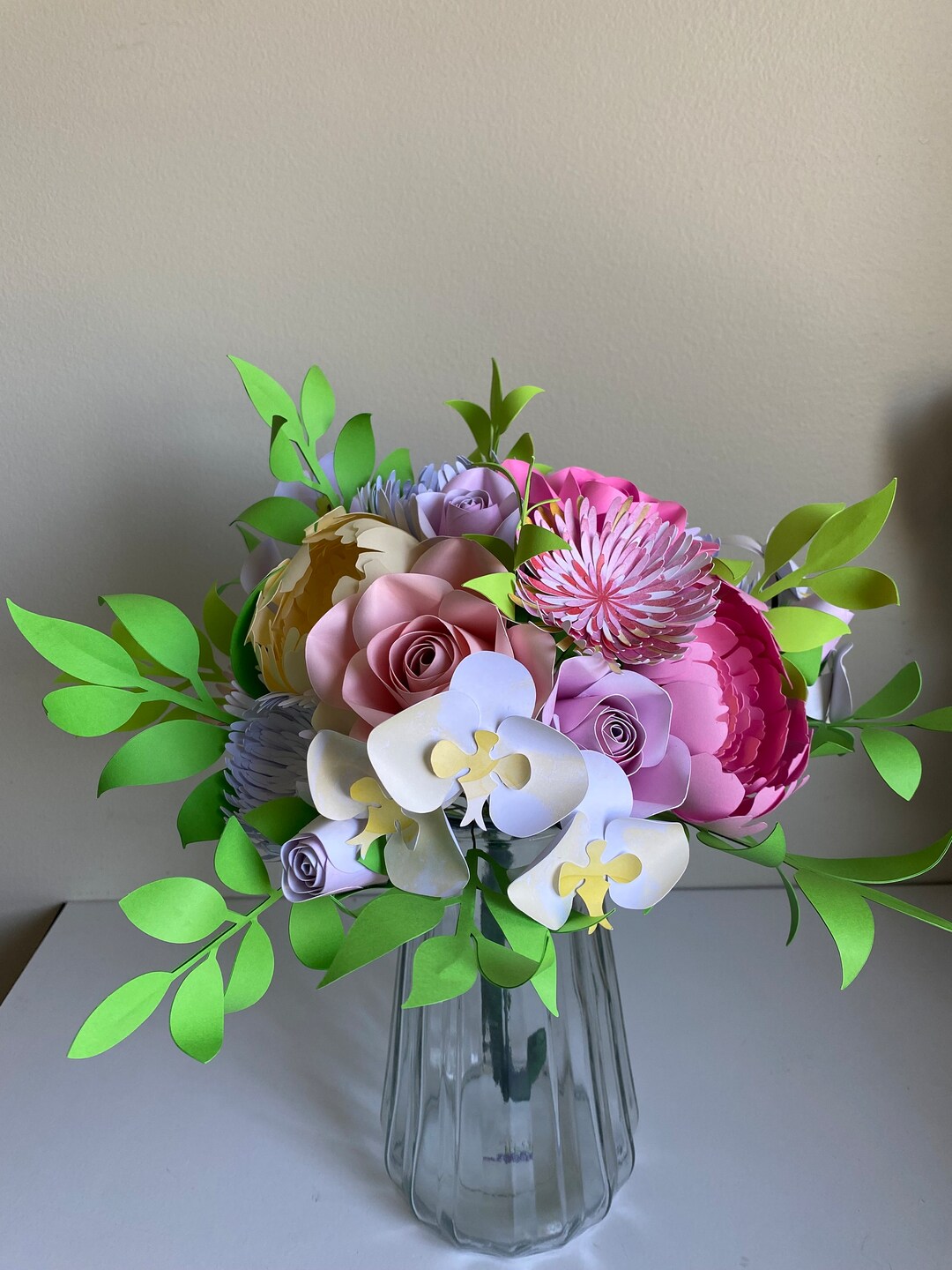 Paperflower Bouquet, Handmade Paperflowers, Bridal Bouquet ...