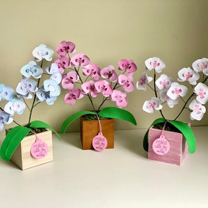 Orchid Paper Flower, Handmade Paper Flower, 3D Paper Flower - Etsy