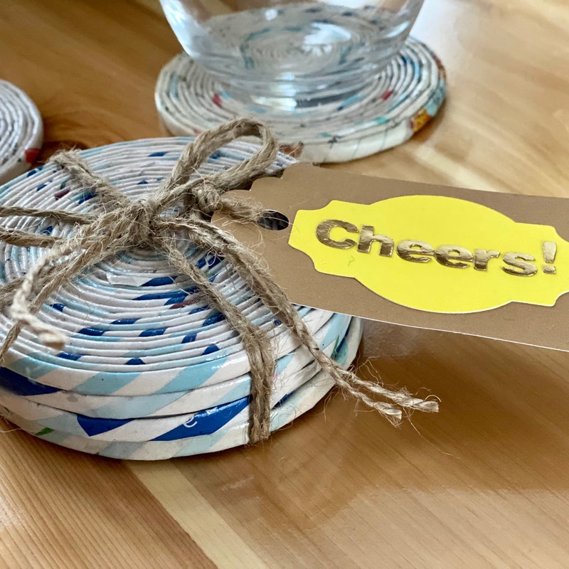Recycled Magazine Coasters - Etsy