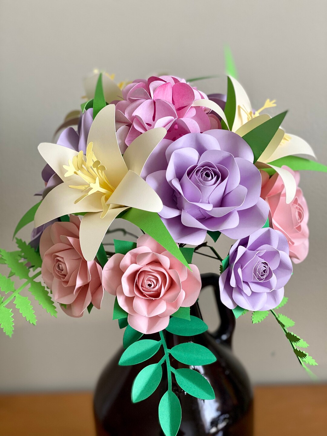Colorful Paperflowers, Handmade Paperflowers, 3D Paper Flowers, Pastel ...