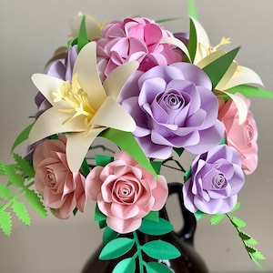 Colorful Paperflowers, Handmade Paperflowers, 3D Paper Flowers, Pastel ...