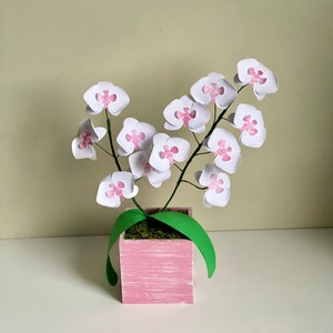 Orchid Paper Flower, Handmade Paper Flower, 3D Paper Flower - Etsy