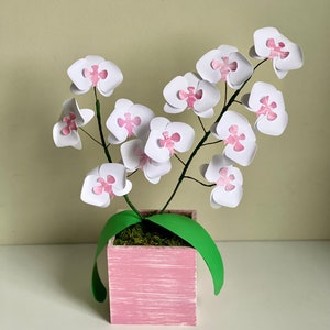 Orchid Paper Flower, Handmade Paper Flower, 3D Paper Flower - Etsy