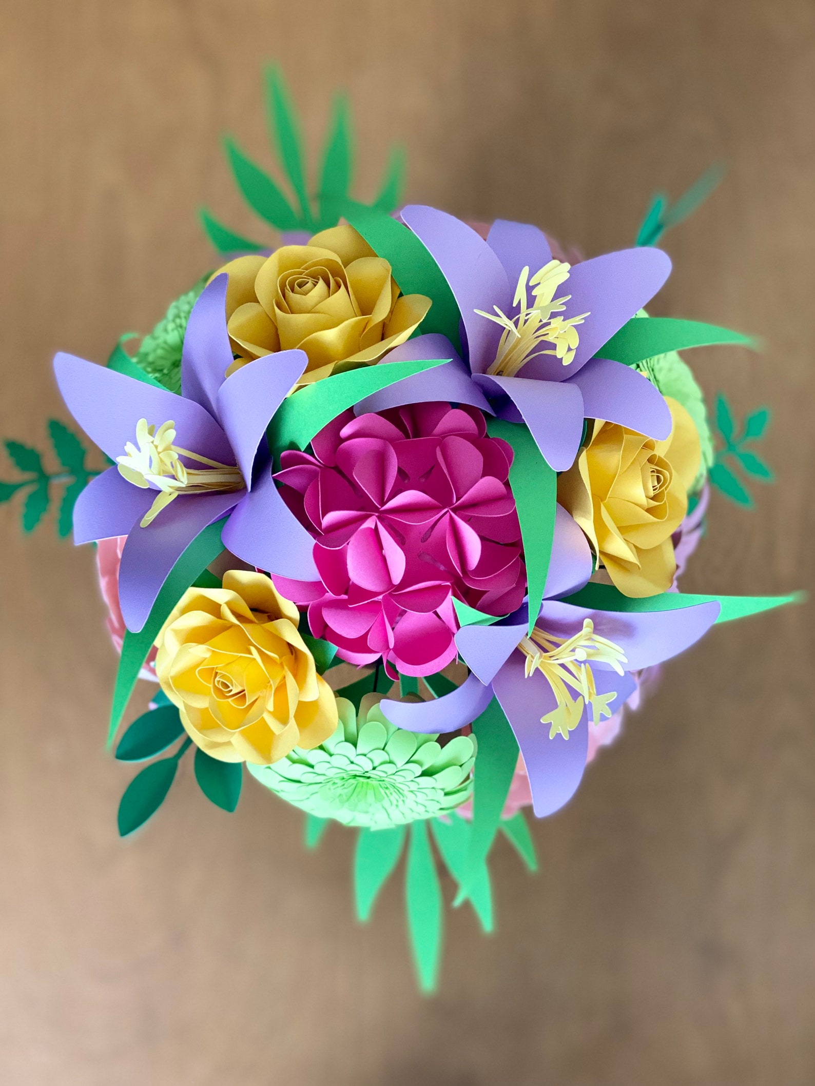 Colorful Paperflowers, Handmade Paperflowers, 3D Paper Flowers, Pastel ...