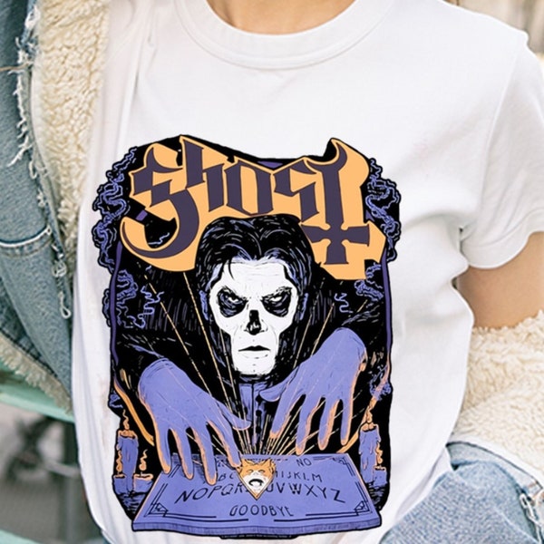 Ghost Band Cropped Shirt - Etsy