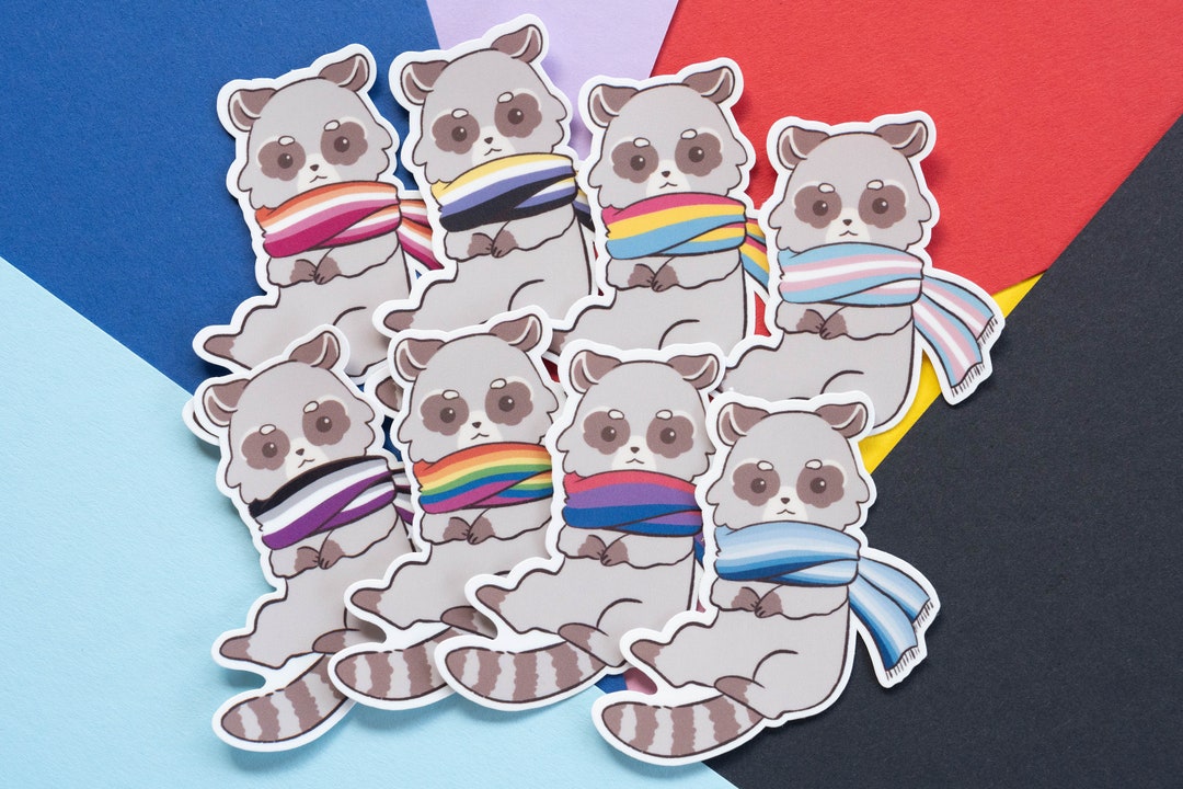 LGBTQ Raccoons Stickers - Etsy