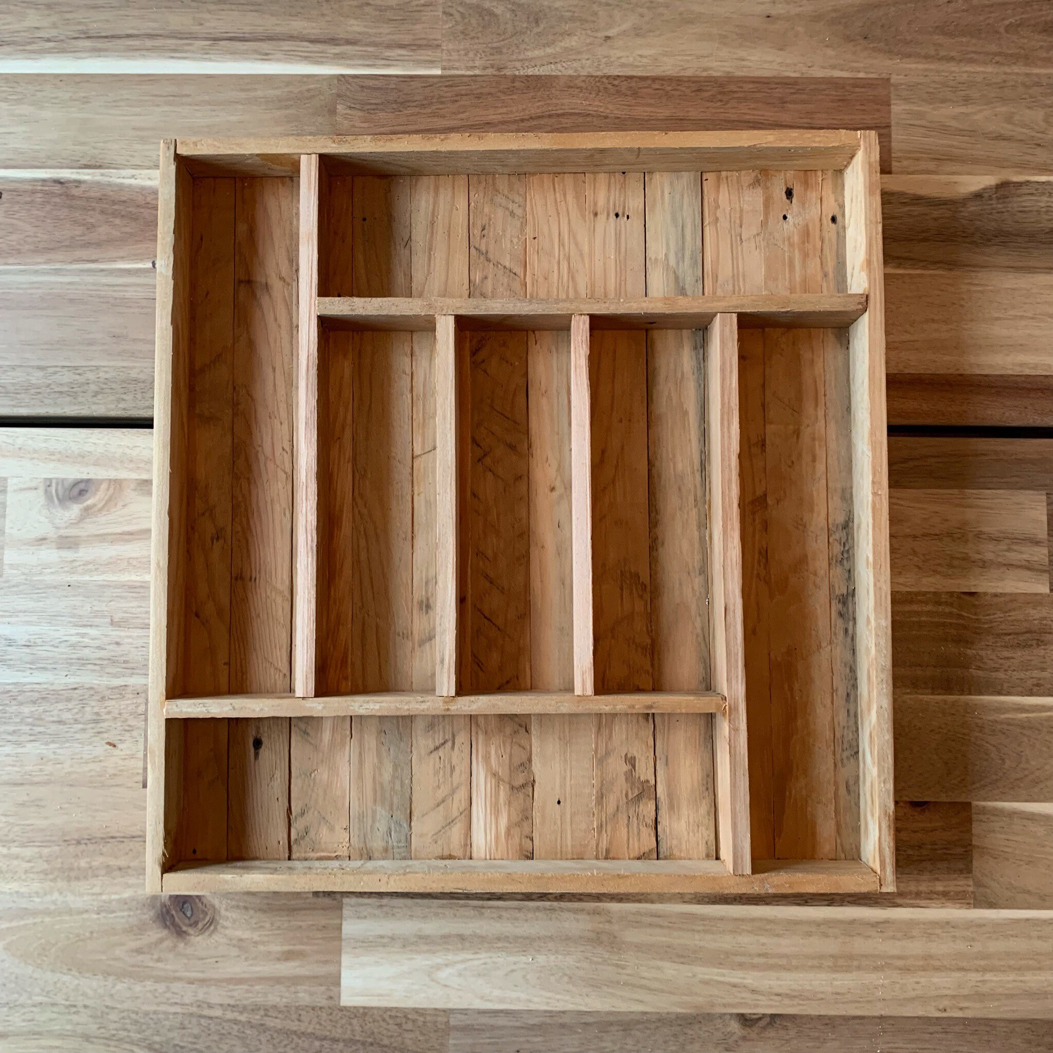 Custom Wooden Silverware Drawer Organizer large - Etsy