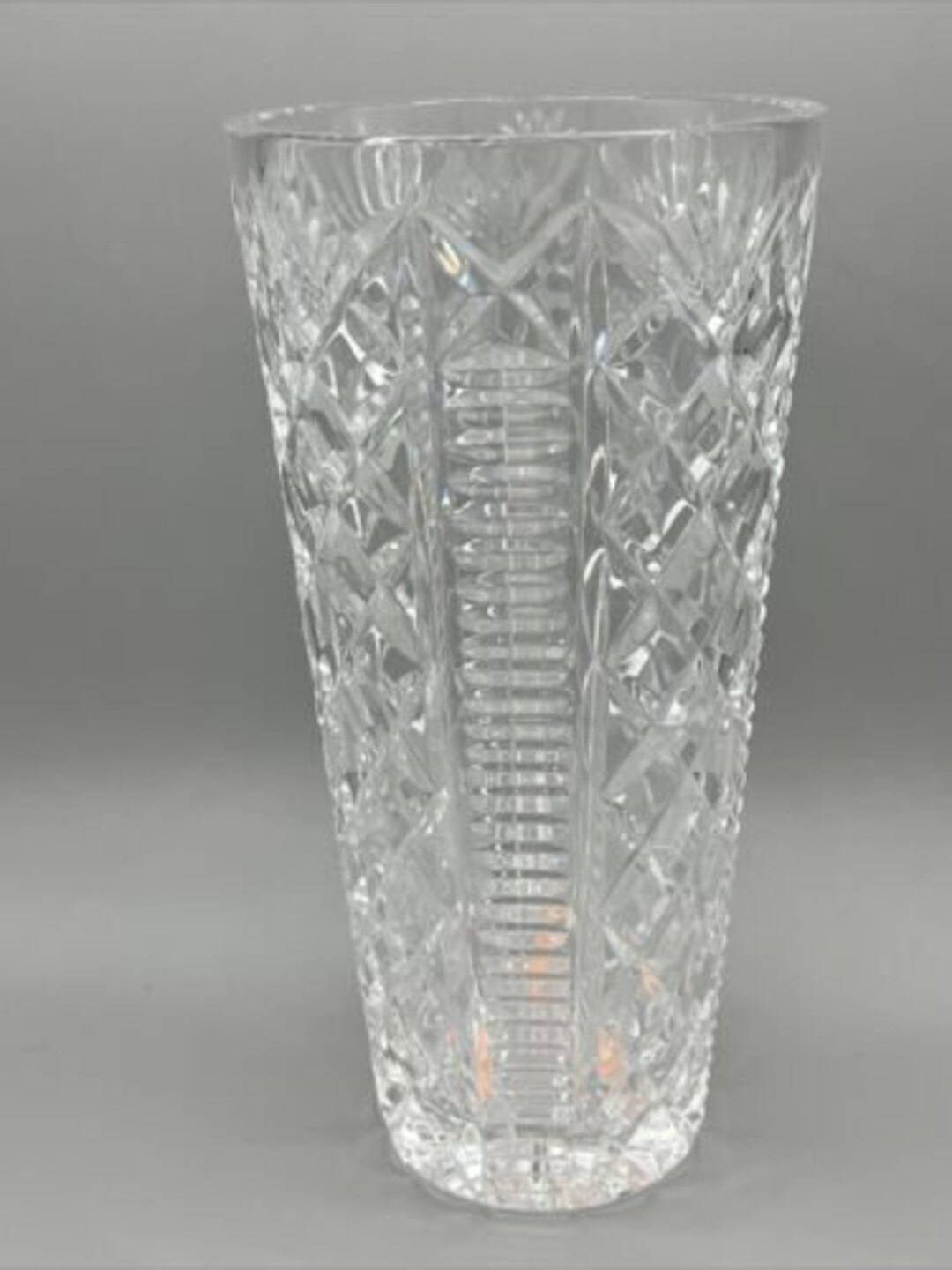 WATERFORD Crystal Clare Cut Pineapple & Diamond SKYSHELL Vase - Etsy