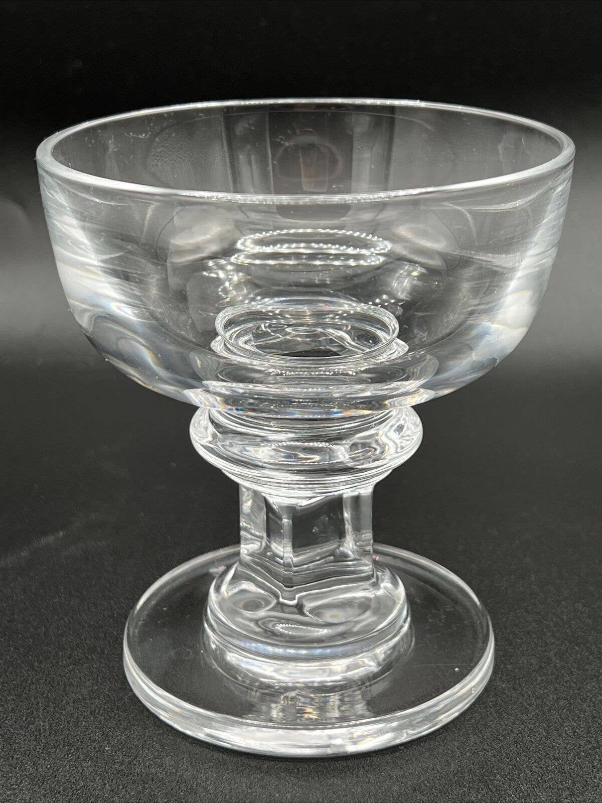 Dansk Crystal Champagne Carla Sherbet Glass Set of 4 Vintage Drinking ...