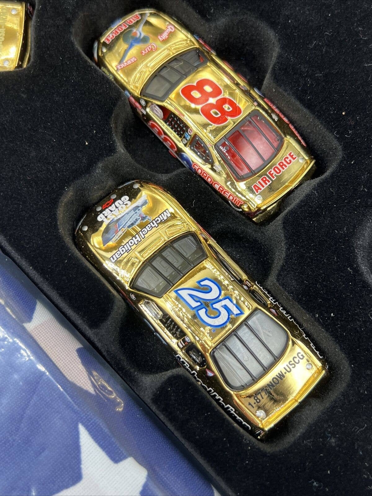 Action 2000 NASCAR Armed Forces 24k Gold 5 Car Set Jarrett/rudd ...