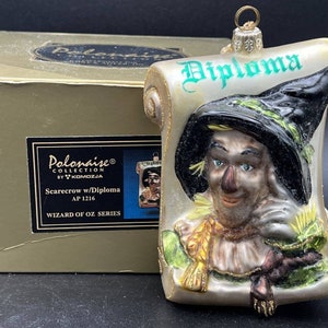 Wizard of Oz•scarecrow W/diploma AP 1216•K Adler•polonaise Collection ...