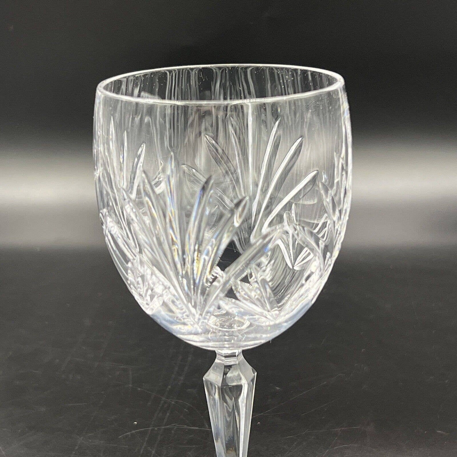 Vintage Glassware Set of 10 BLOCK 24% LEAD CRYSTAL Water Goblets 7 Tall ...