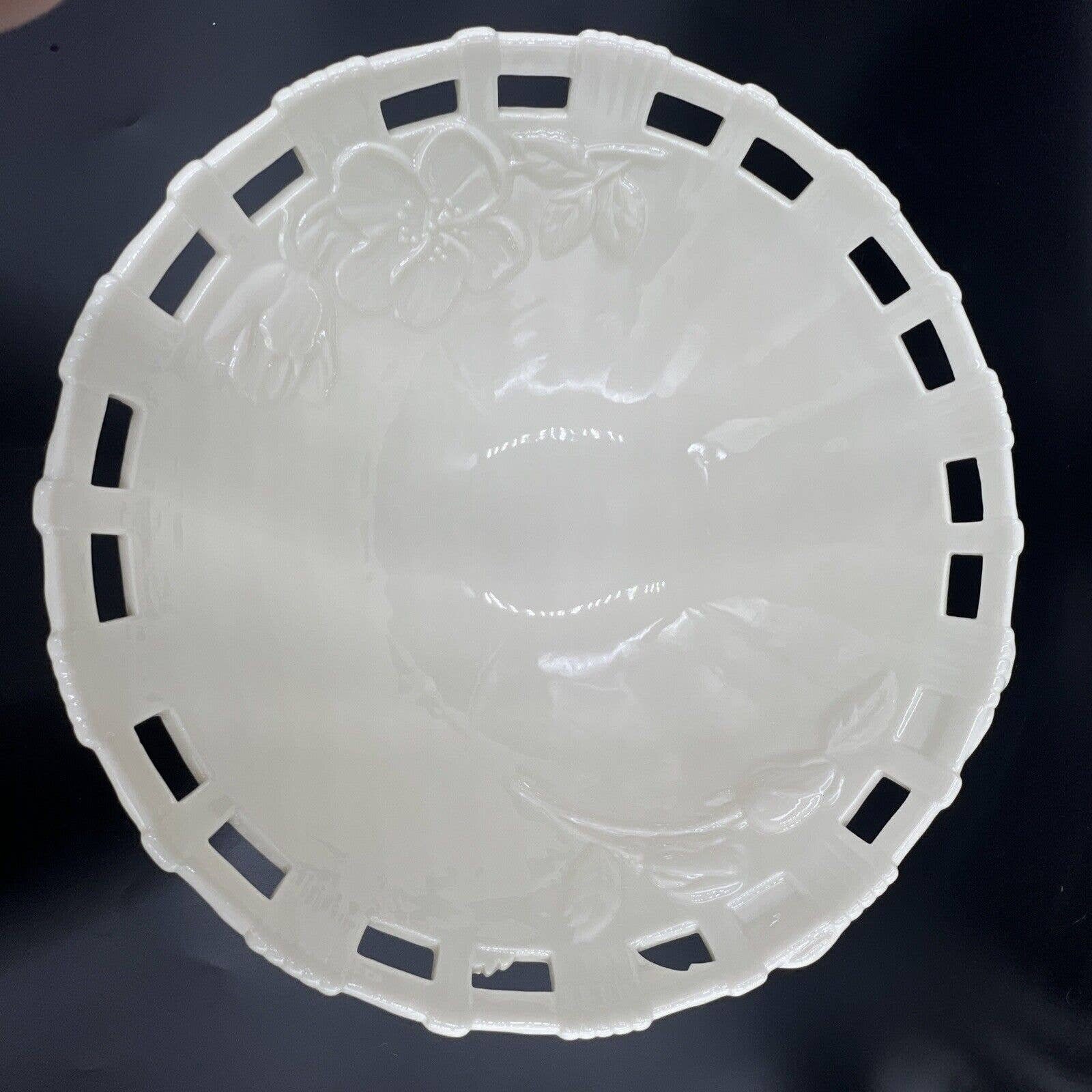 Lenox Shrub Rose Basket of Flowers Collection Serving Bowl USA 11" in ...