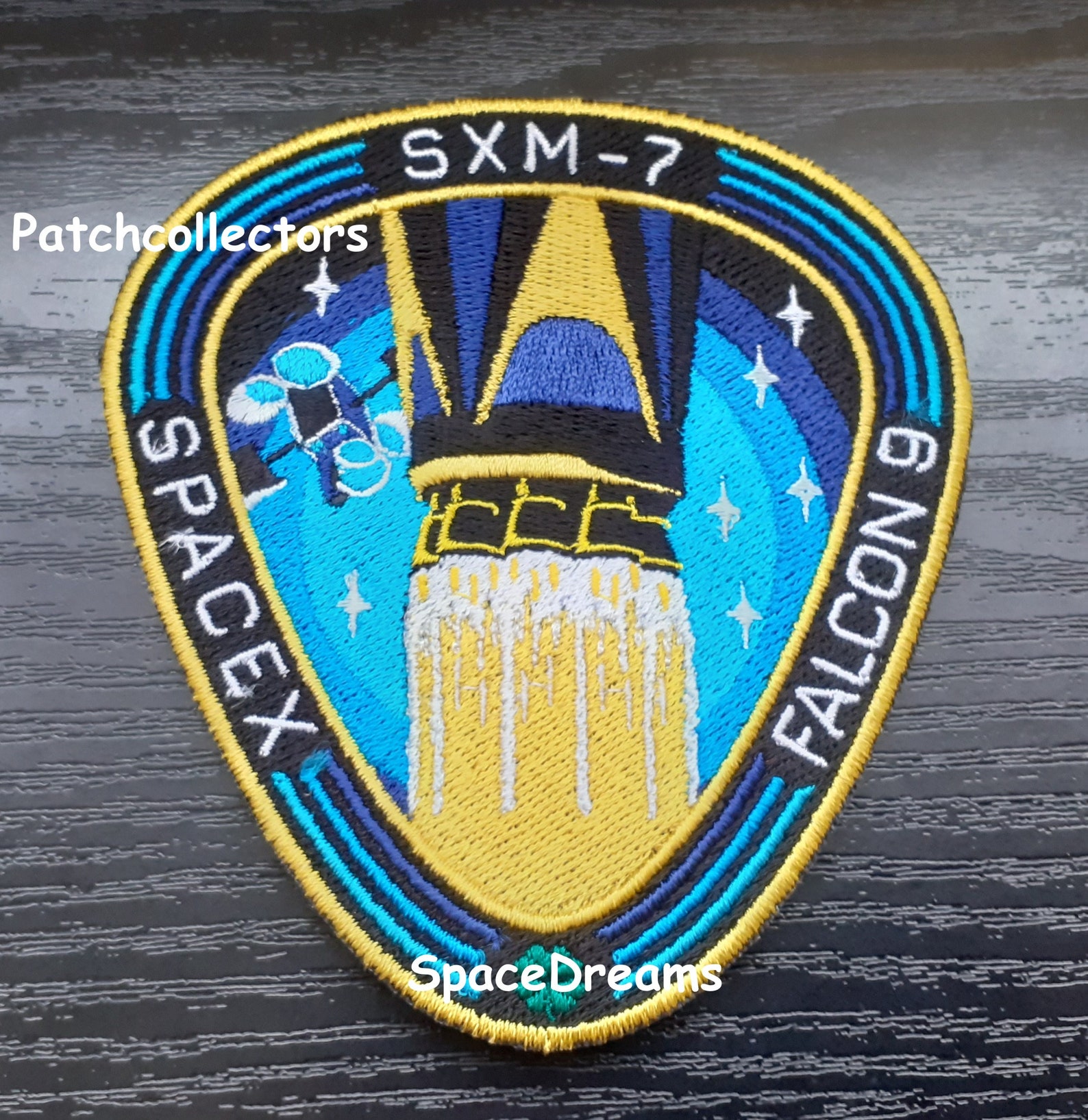 Spacex Mission Patches SXM-7 Spacex Falcon 9 Cape Canaveral - Etsy