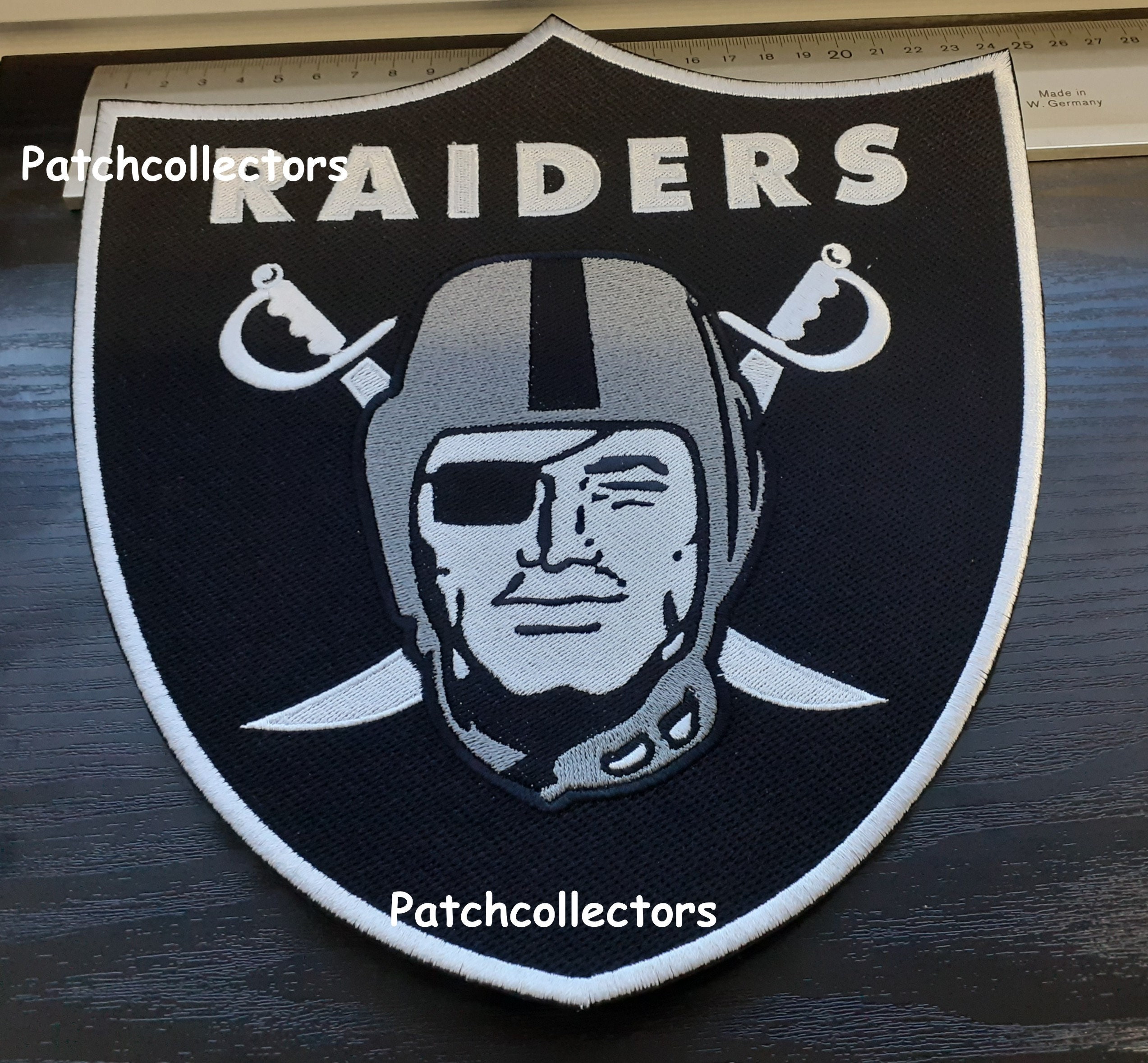 Oakland Raiders Team Logo Patch 9 Huge NFL Football | Etsy