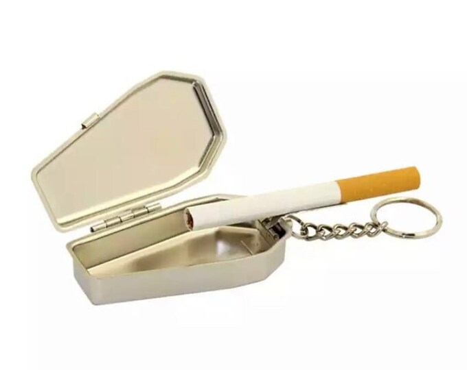 Wooden Coffin Key Ring Handmade - Etsy