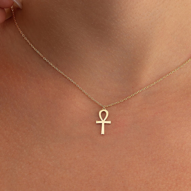 Small Ankh Necklace Men - Etsy