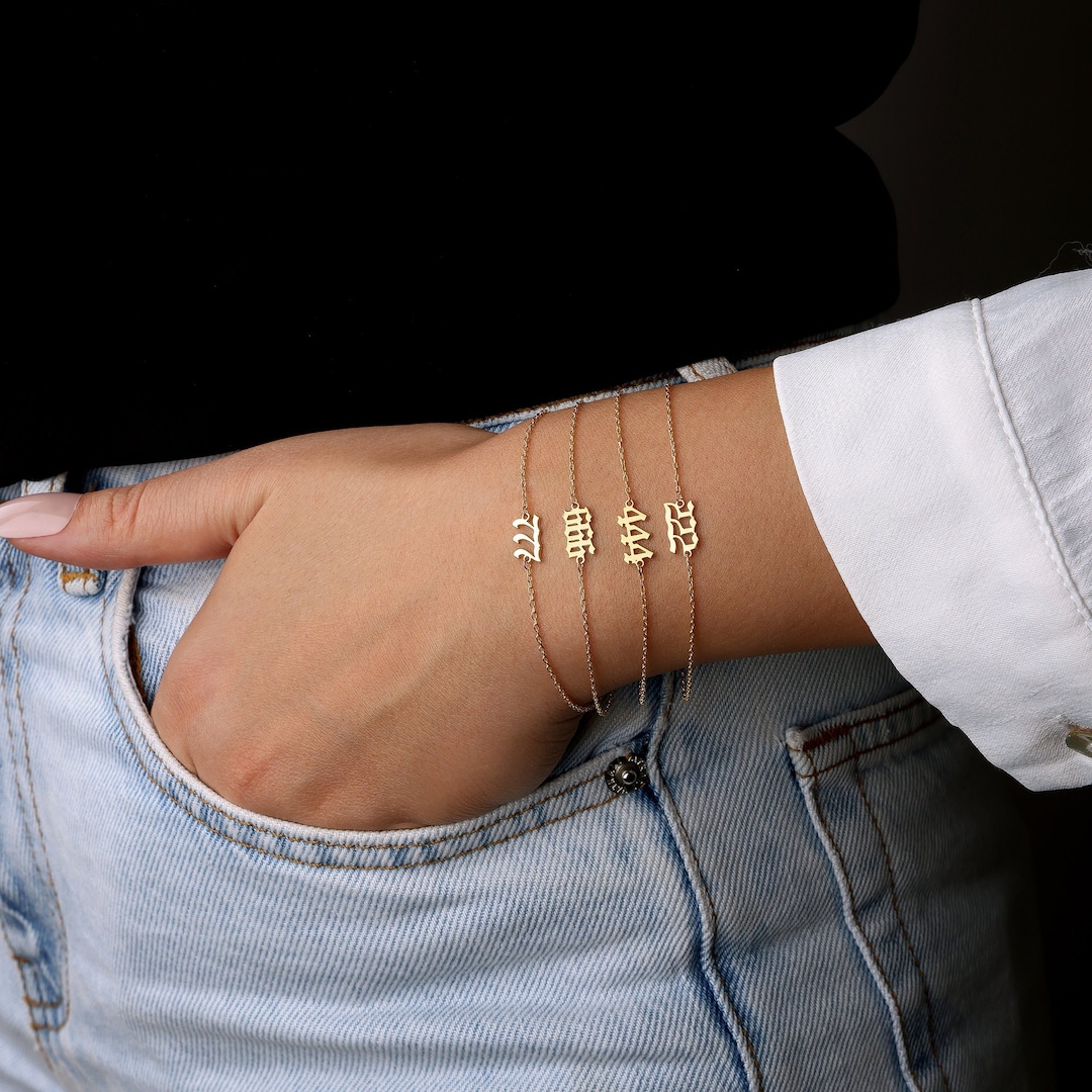 Personalized Lucky Date Bracelet, Silver Lucky Number Bracelet, Special ...