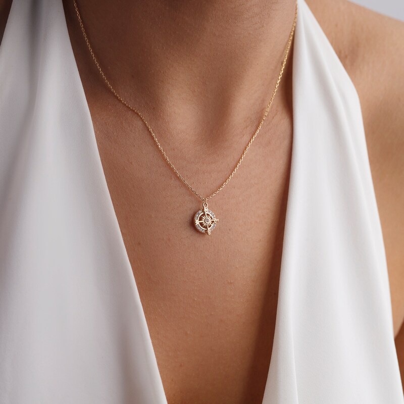 Compass Necklace - Etsy