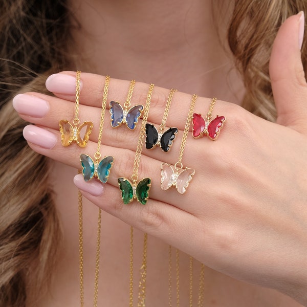 Butterfly Necklace - Etsy