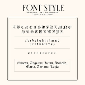 Gothic Mama Necklace, Dainty Mama Necklace, Old English Mama Necklace ...