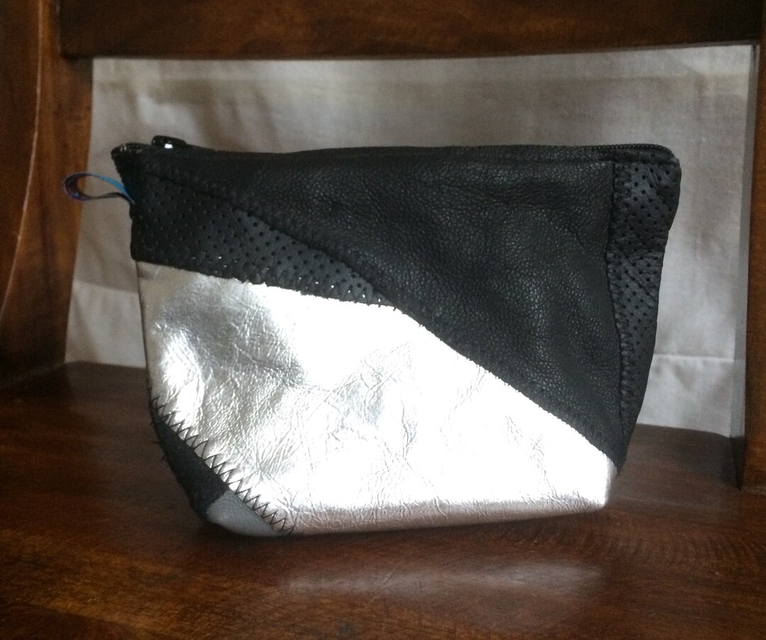 Zipbag, Zipper,, Upcycled, Leather - Etsy