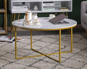 Marble Effect Coffee Table | Etsy