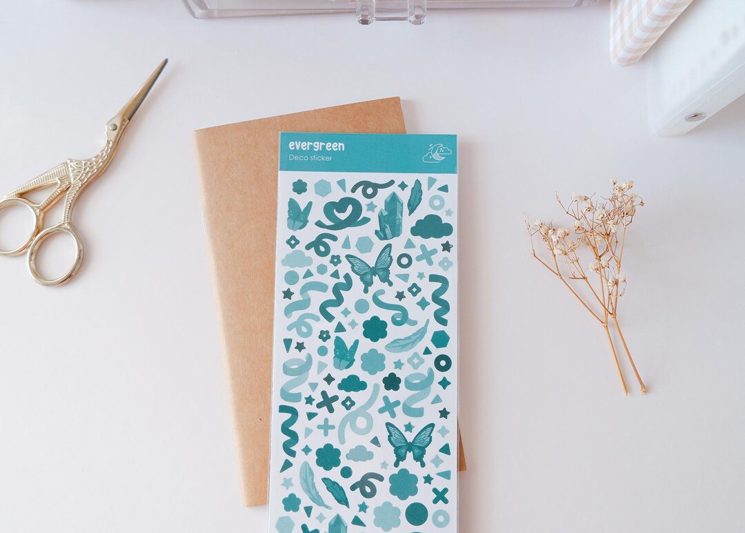 Evergreen | Mini Sticker Sheet | Aesthetic Stickers | Tiny Stickers ...