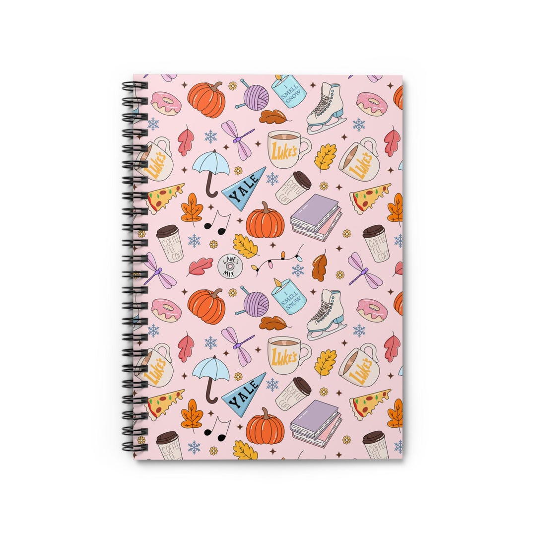 Stars Hollow Inspired Design Spiral Notebook, Daily Journal, Notepad ...