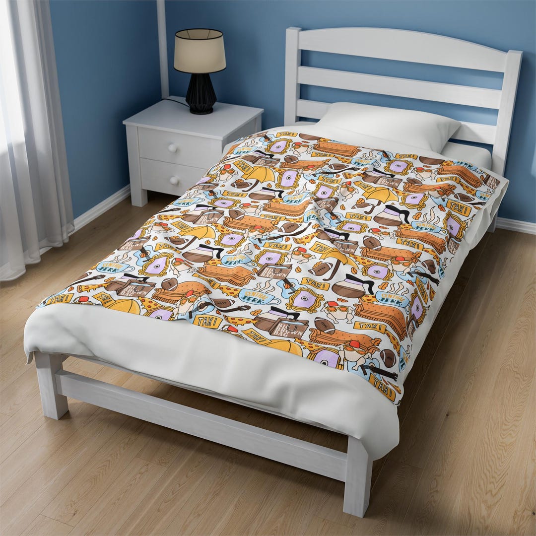 Popular Sitcom Inspired Plush Blanket, Cute & Cozy TV Show Throw, Funny ...