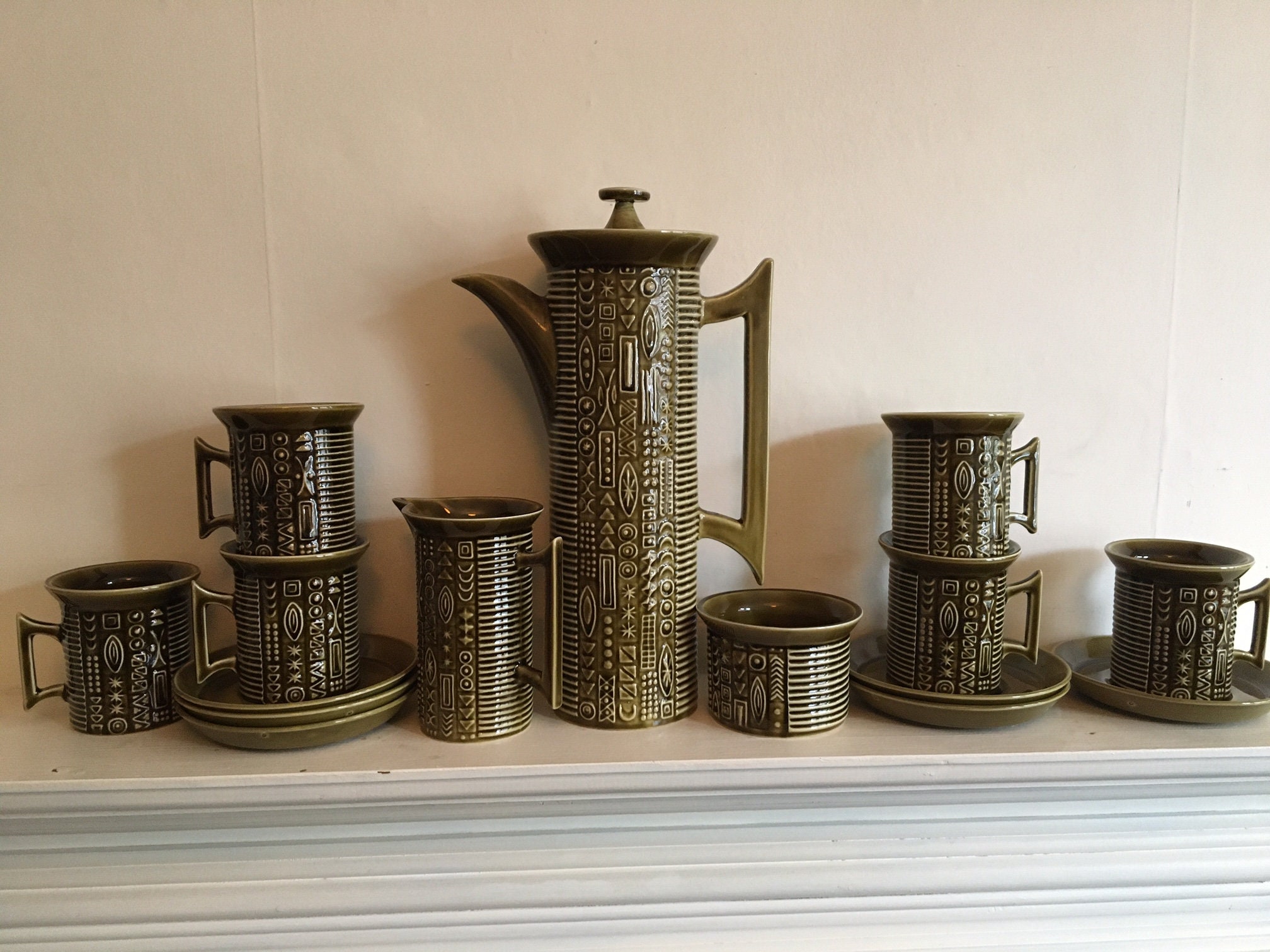 16-piece Cypher coffee set by Susan Williams-Ellis for Portmeirion ...
