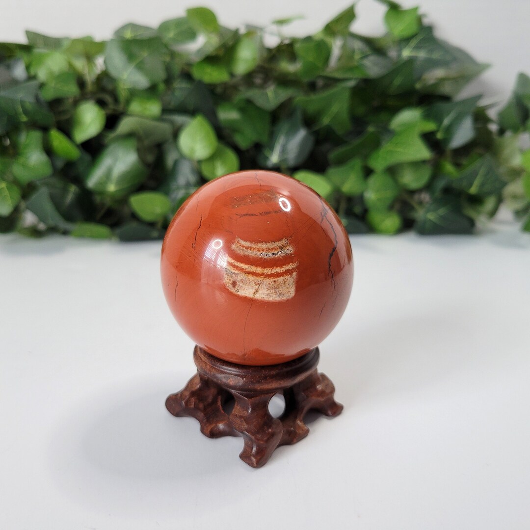 Red Jasper Sphere 55mm / High Grade Red Jasper / Polished Natural Red ...