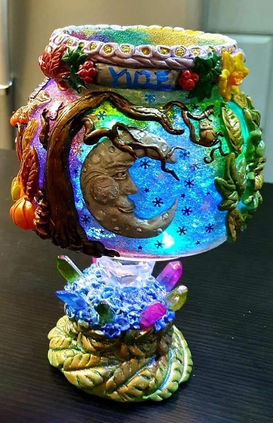 Magical night light, witch lamp, gothic style.Bespoke gifts, witchy ...