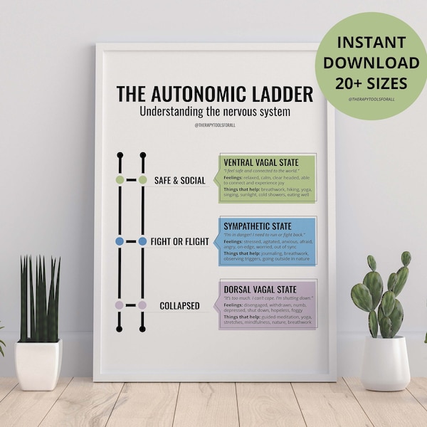 Polyvagal Ladder Polyvagal Theory - Etsy