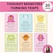 Thought Monsters Cards Children Thinking Traps and Errors Challenging ...
