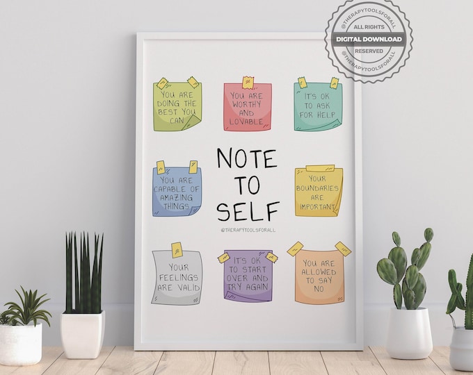 Positivi-tea Positivity Self Affirmation Digital Print Self Empowerment ...