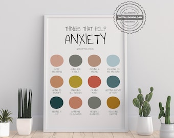 Types of Self Care Poster Therapy Office Decor Self-esteem - Etsy
