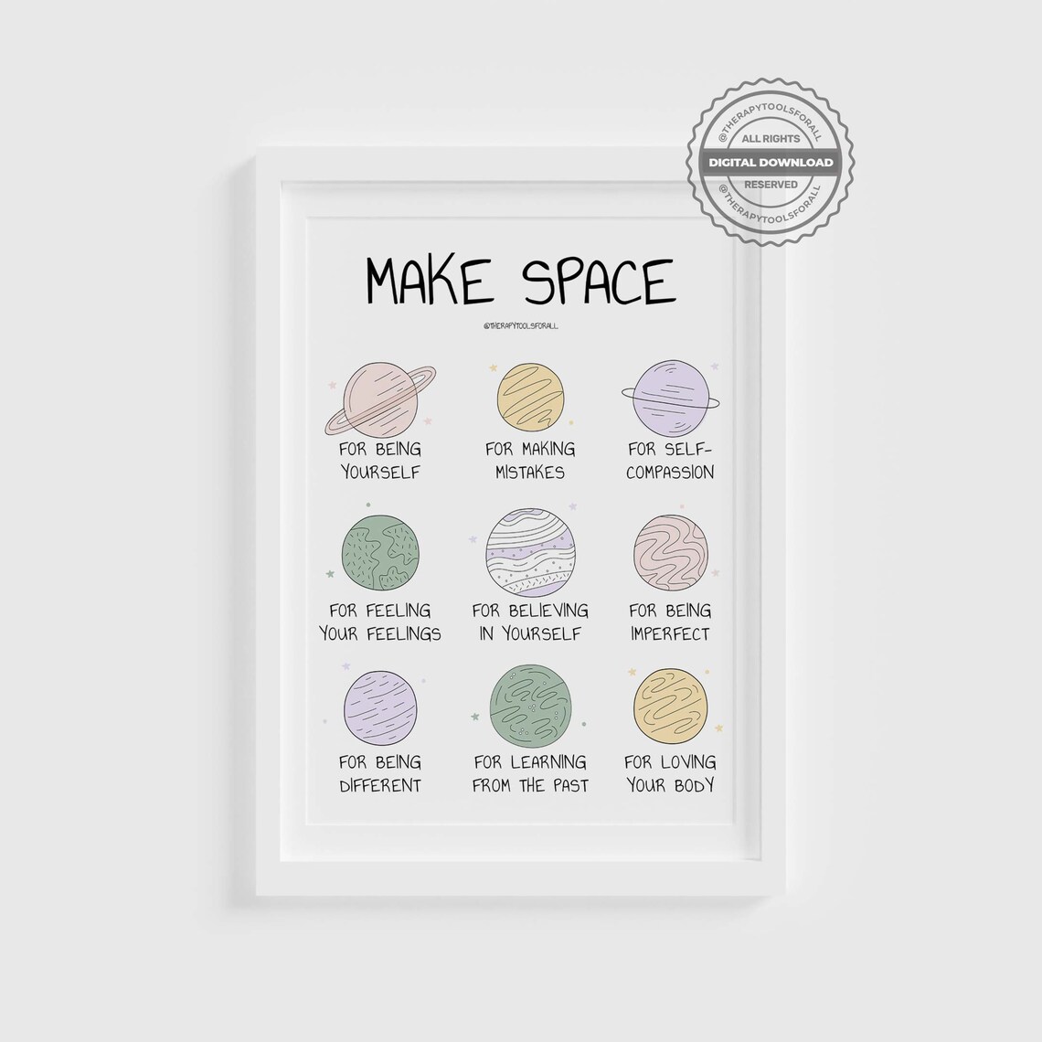 Mental Health DIGITAL Poster School Counselor Psychologist - Etsy