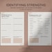 Strengths & Values Printable Worksheets, Journal Inserts, Planner ...