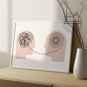 Therapy Talking Helps Therapist Office Art Psychology Wall Décor ...