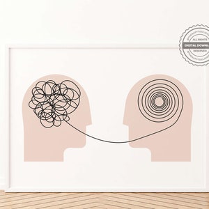 Therapy Talking Helps Therapist Office Art Psychology Wall Décor ...