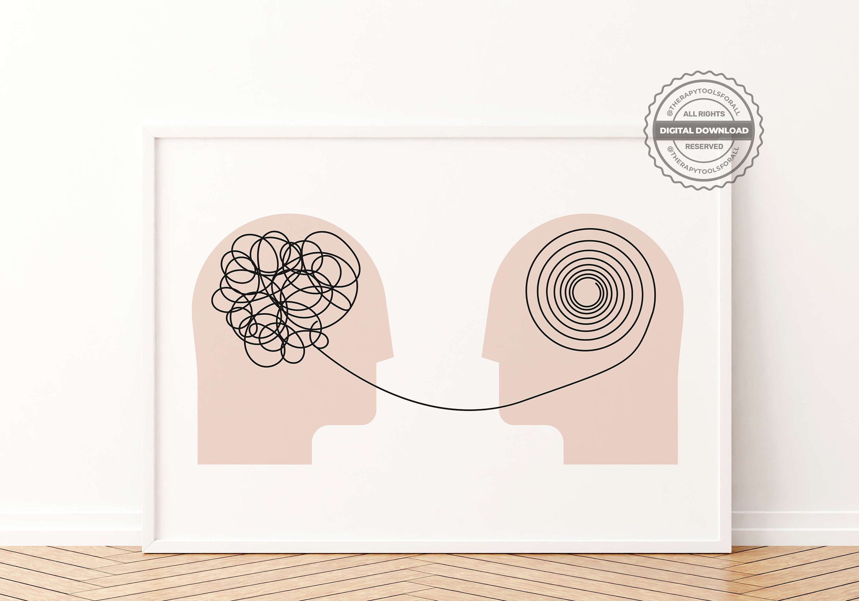 Therapy Talking Helps Therapist Office Art Psychology Wall - Etsy