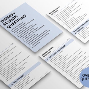 Therapy Counseling Session Questions Interventions Therapist Tools CBT ...