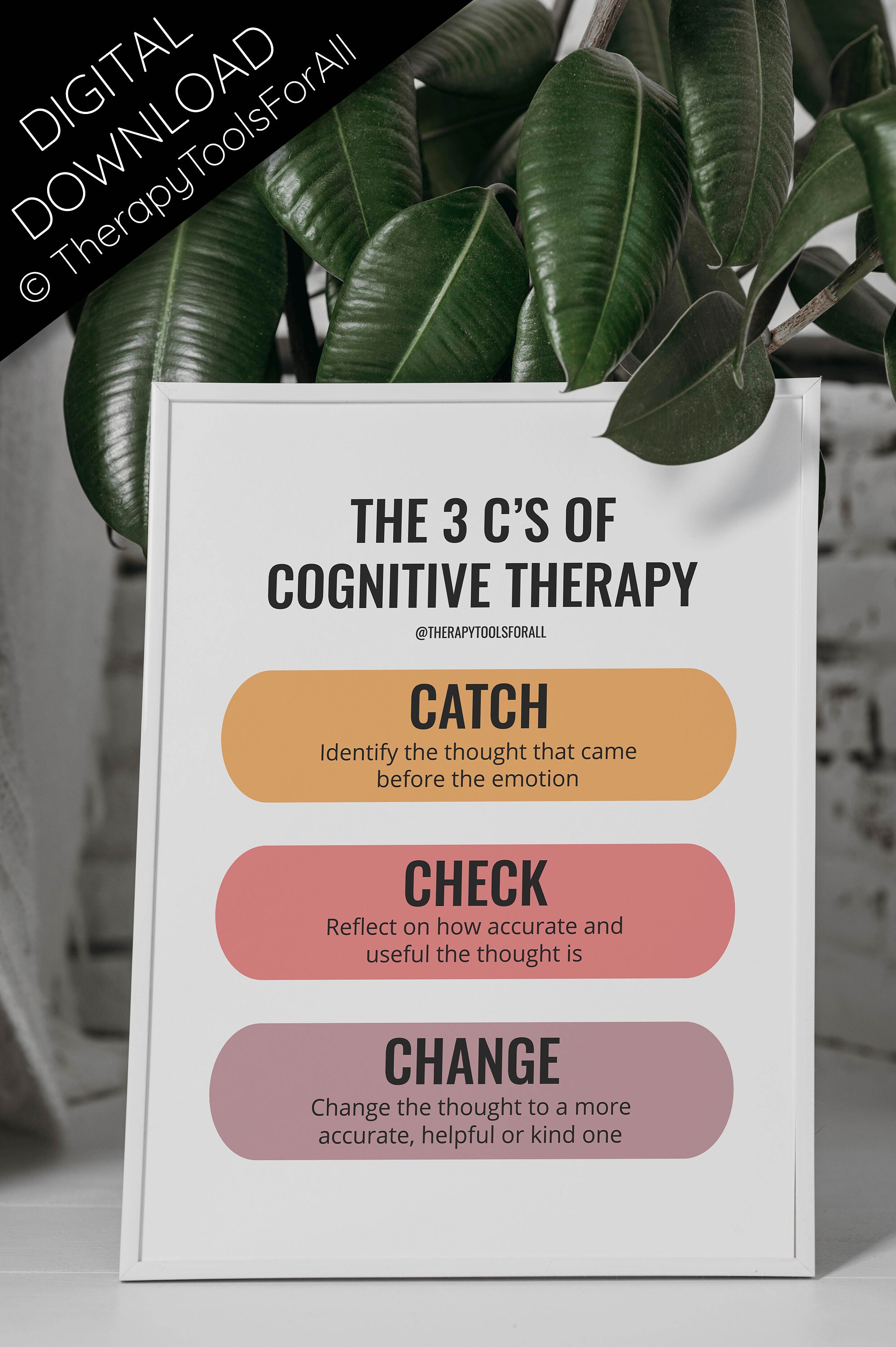 CBT Bundle DIGITAL Posters Cognitive Behavioral Therapy - Etsy