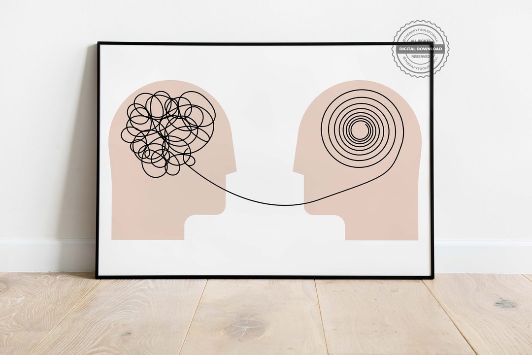 Therapy Talking Helps Therapist Office Art Psychology Wall Décor ...