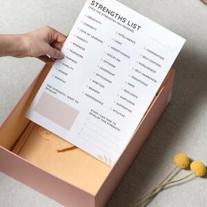 Strengths & Values Printable Worksheets, Journal Inserts, Planner ...